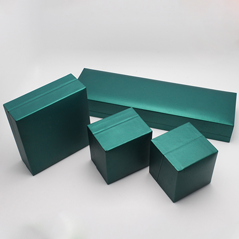 Classic Green Leather Economic Jewelry Box - Custom Packaging Solutions ...