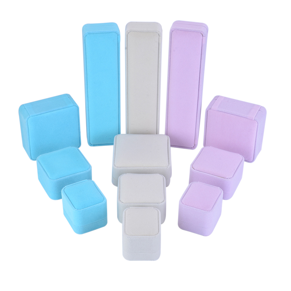 Smooth Velvet Rounded Angle Plastic Box for Jewelry - Custom Packaging ...