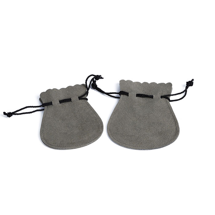 Grey Drawstring Sewing Claimond Veins Pouch Bag for Bracelet Necklace ...